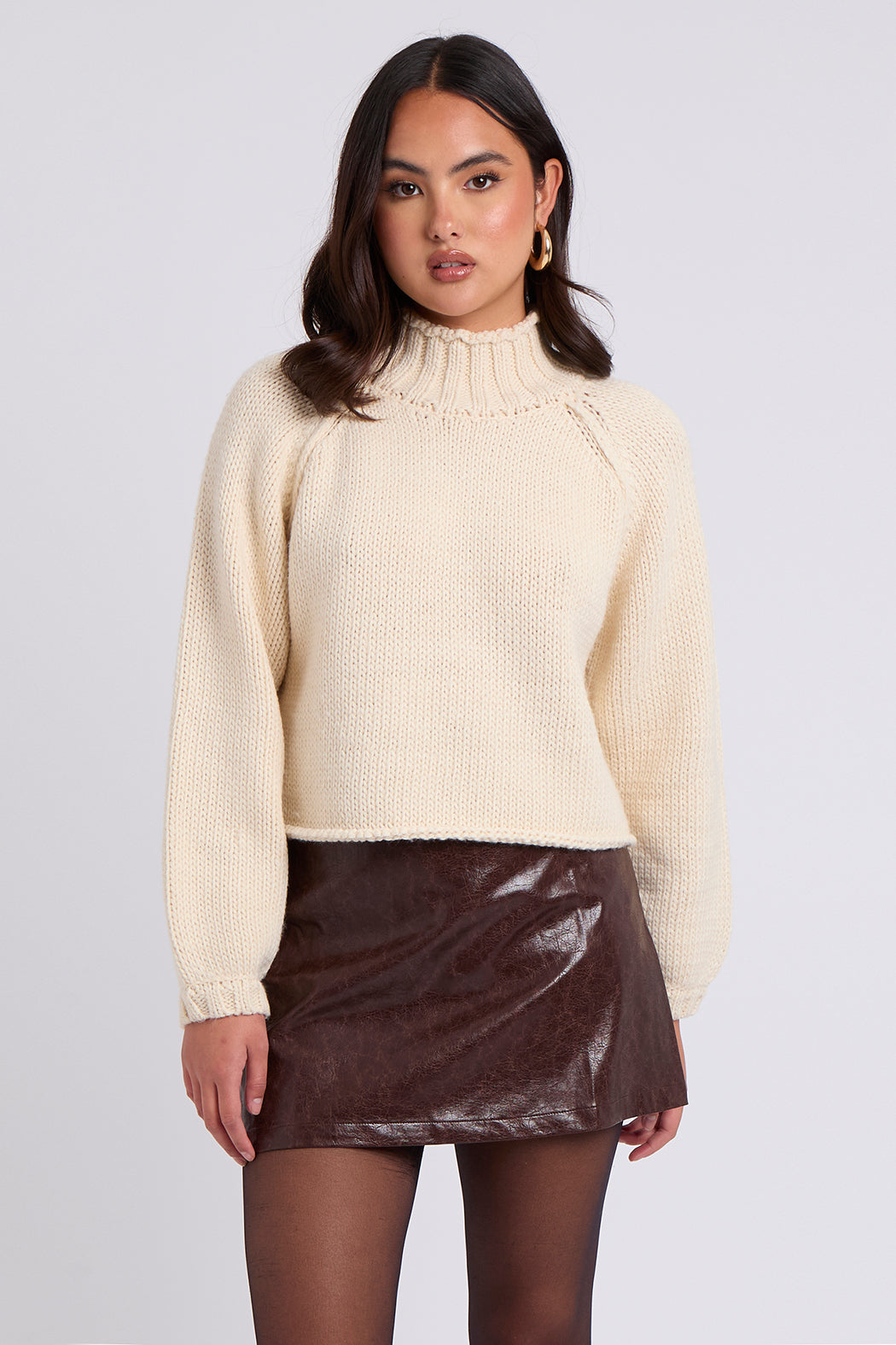 Washed PU Mini Skirt – Urban Bliss