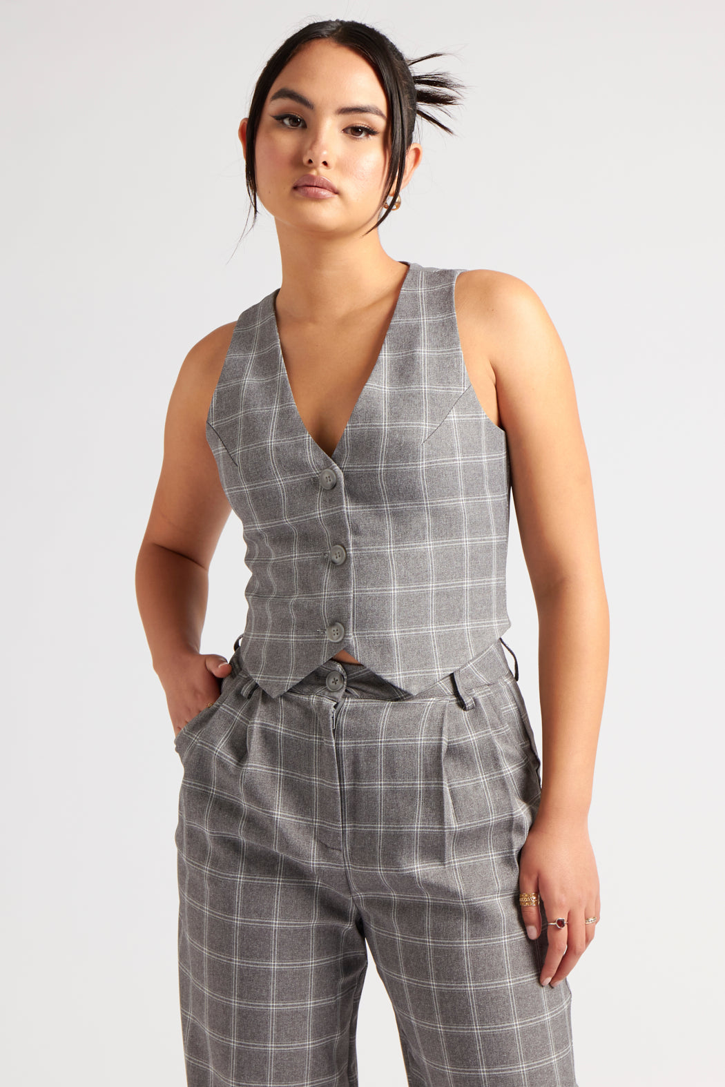 Checkered Waistcoat – Urban Bliss