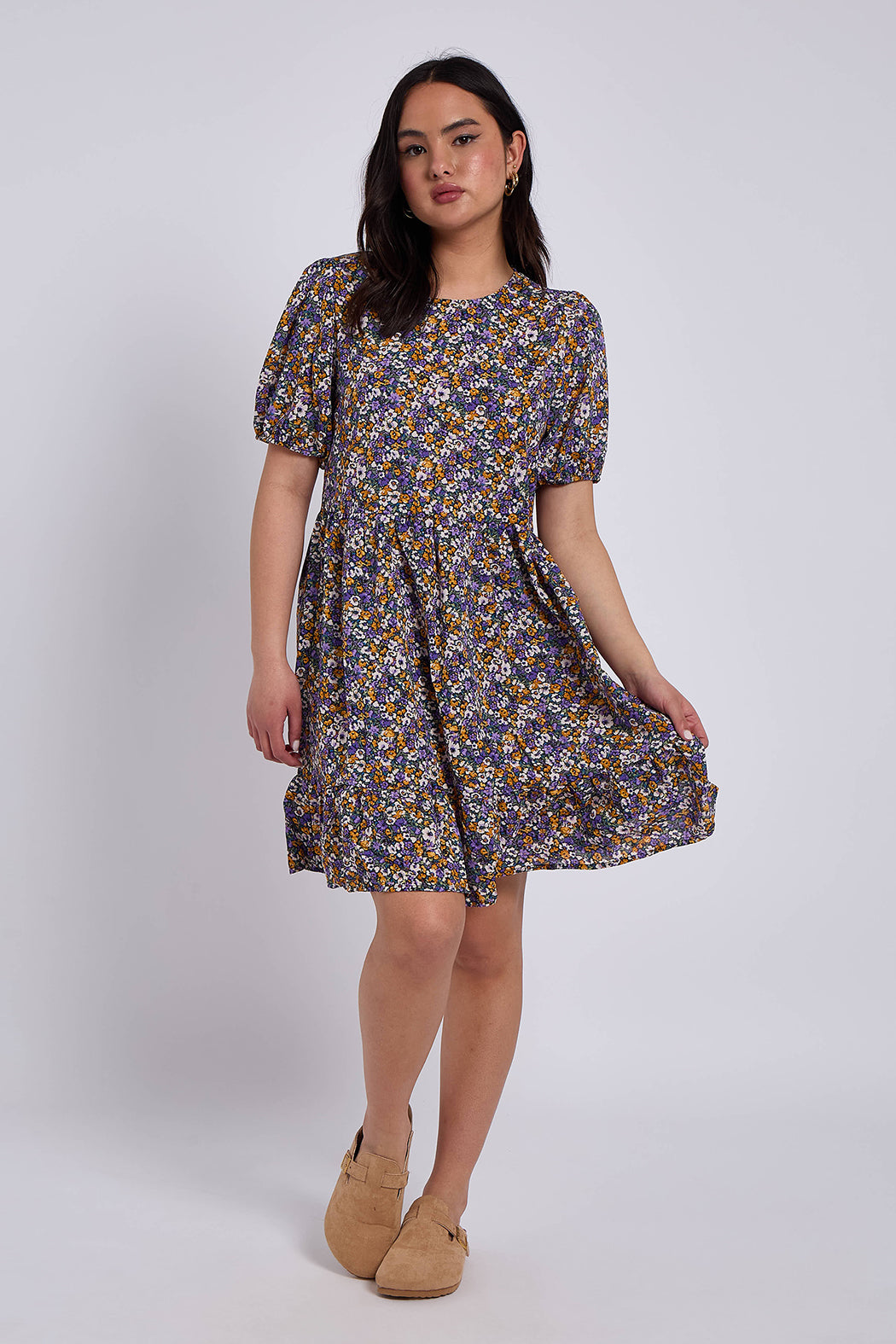 Lennox Puff Sleeve Mini Smock – Urban Bliss
