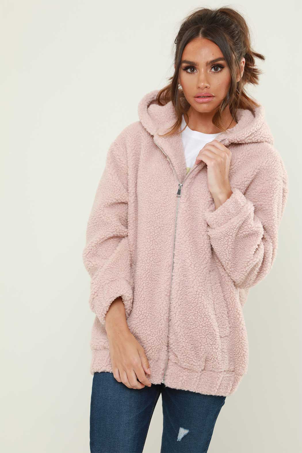 Pink Lexi Borg Hooded Jacket – Urban Bliss
